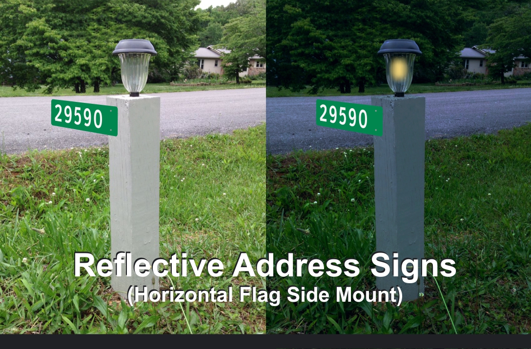 Reflective Address Driveway Markers & Posts | 911 Emergency Signs ...