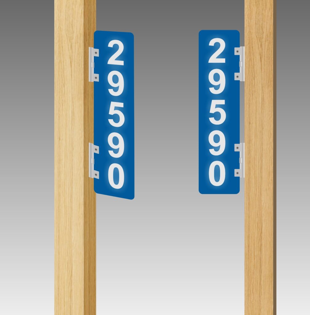 Reflective 911 Address Number Signs Canada - SafetySignPost.com