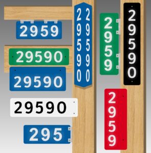 Rural Address Number Signs - Reflective - Canada - SafetySignPost.com